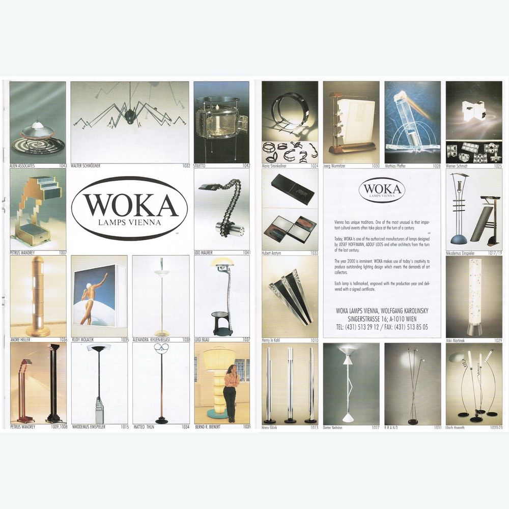 Woka Art Collection 1985-2000 - WOKA LAMPS VIENNA